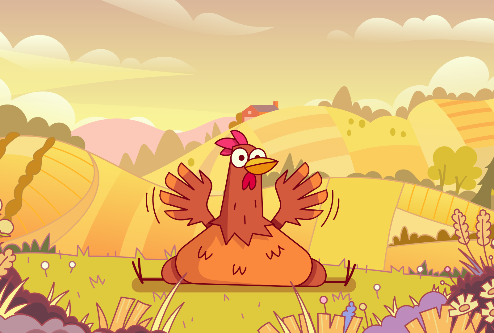 Chicken Background by ThePoint.Studio on Dribbble