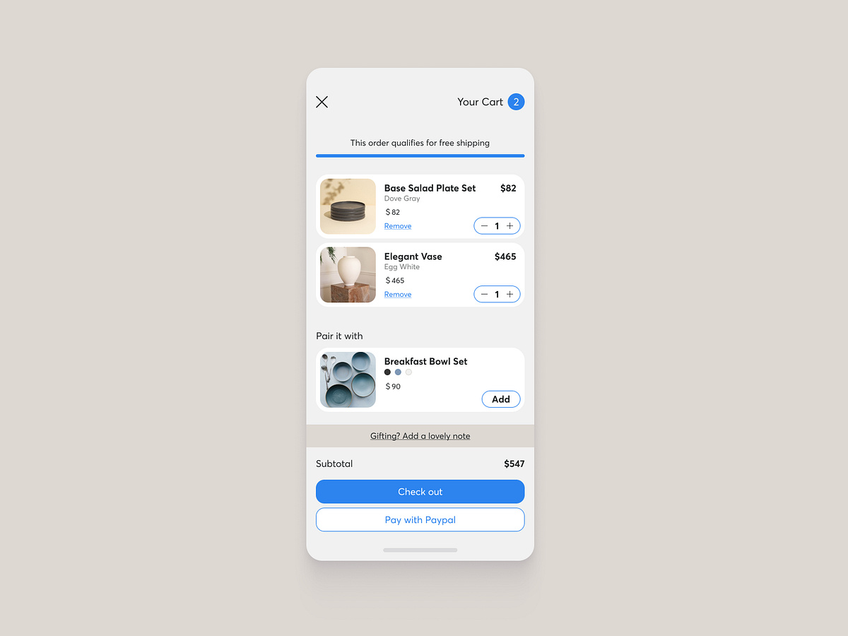 Browse thousands of Cart UI images for design inspiration | Dribbble