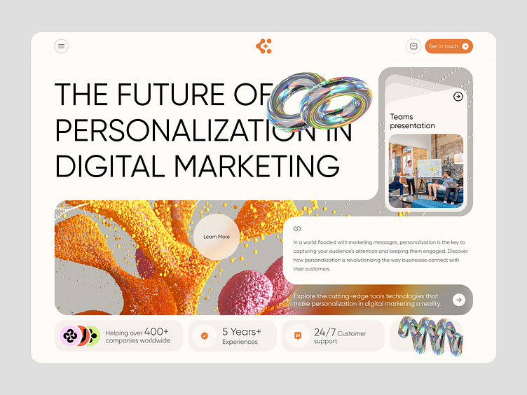 Customcore - Digital Marketing Agency Hero by Zhofran Ardyan for Hatypo ...