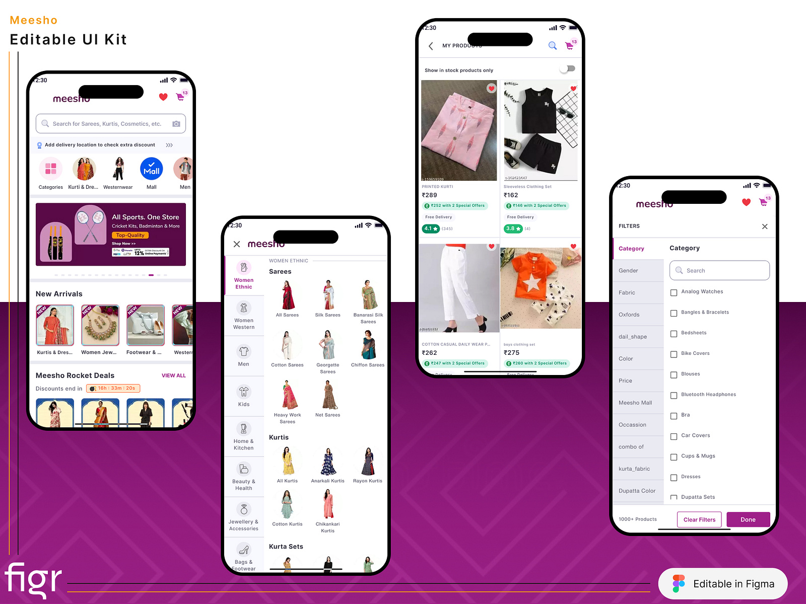 Meesho Mobile UI (Recreated) by Figr Design on Dribbble