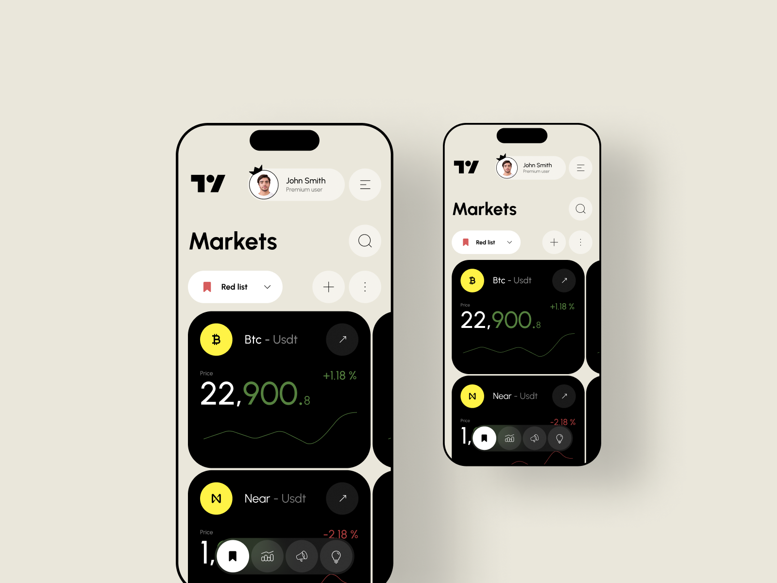 TradingView - Platform for Traders by Mari S. for RonDesignLab ⭐️ on ...
