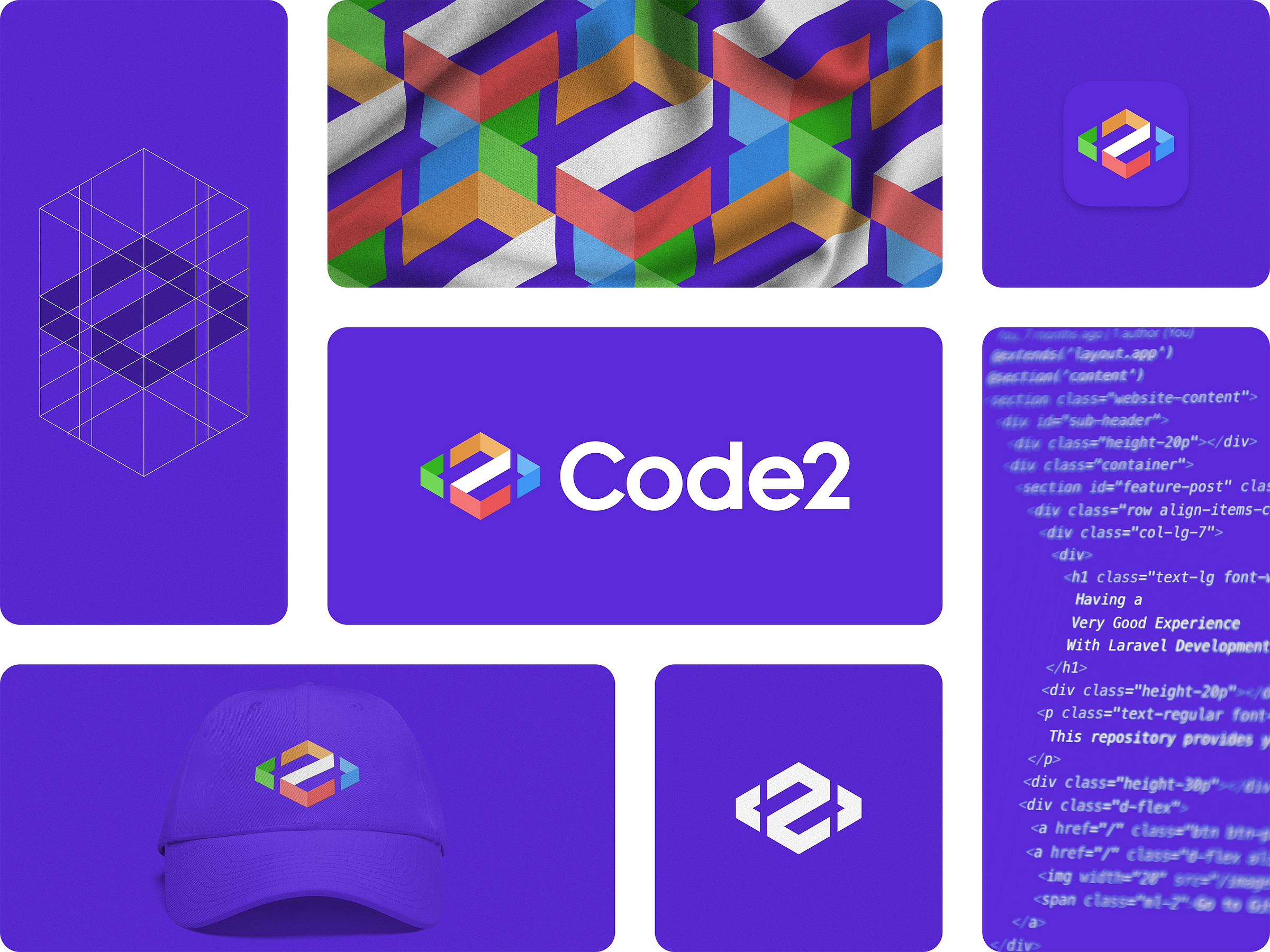 Code2 - Logo Design by Logorado / Nadir Balcikli on Dribbble