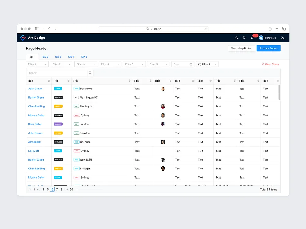 Browse thousands of Table Pagination images for design inspiration ...