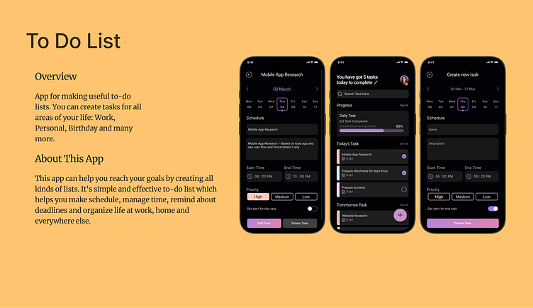 To-Do List (Task Management) by Keyur Dasani on Dribbble