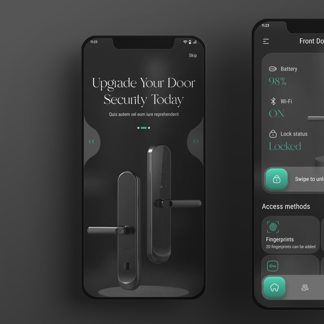 Smart Door Lock - Mobile App Design by Codeflash Infotech LLP on Dribbble