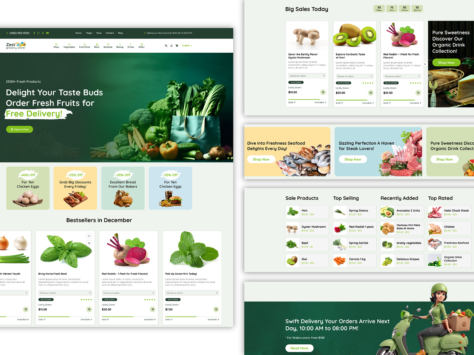 Grocery Store Website designs concept by MD Towhid Alam on Dribbble