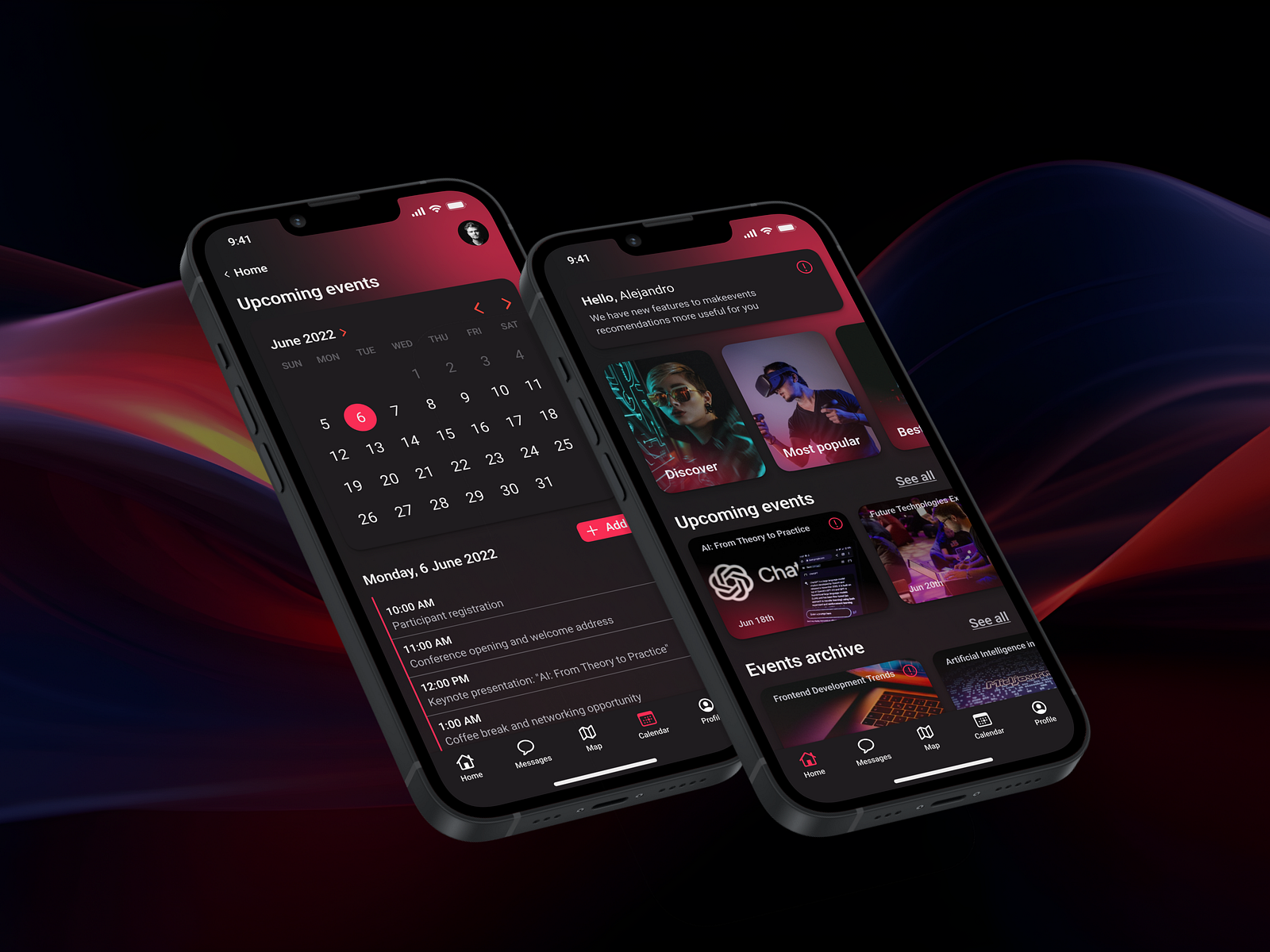 App Design for IT Events by Iryna Lekhman on Dribbble
