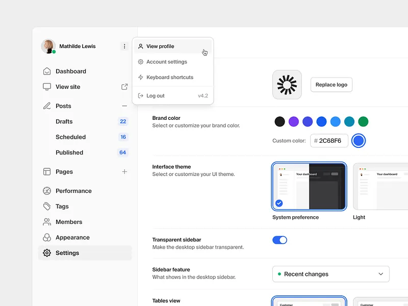 Browse thousands of UI Settings images for design inspiration | Dribbble