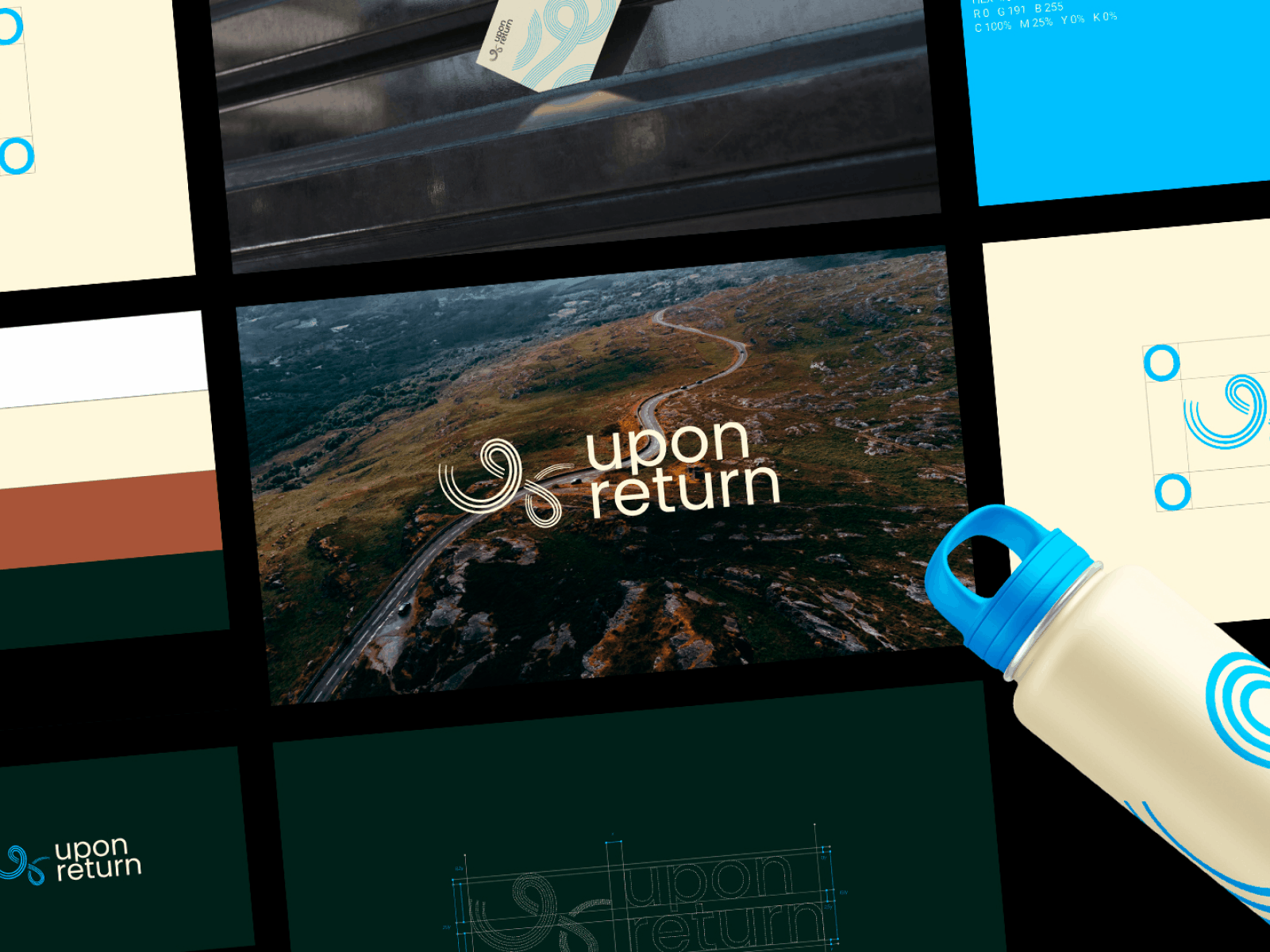 Upon Return Visual Identity 🗺 by Whales Branding on Dribbble