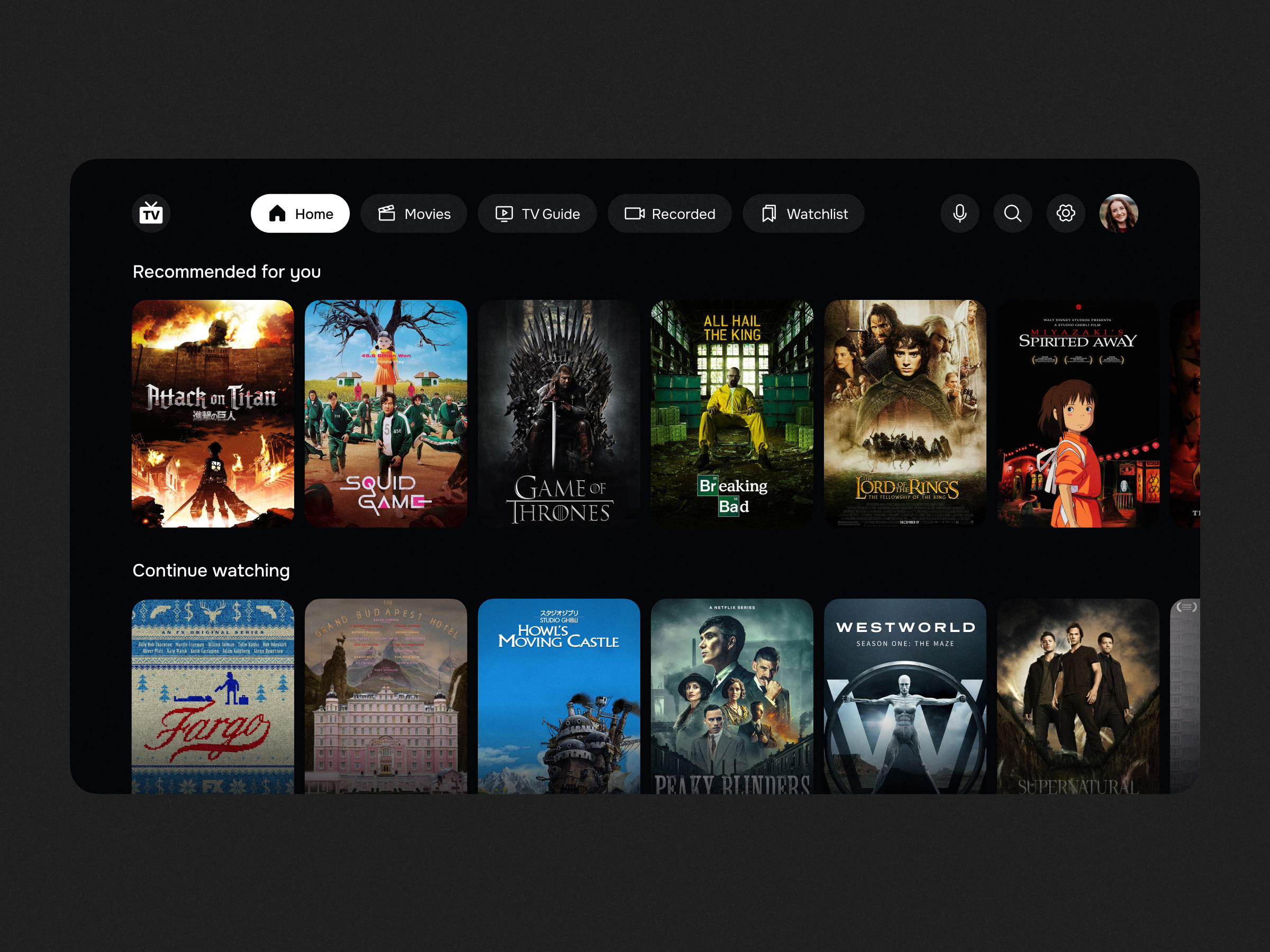Daily UI #88 - OTT app interface by Veronica K on Dribbble