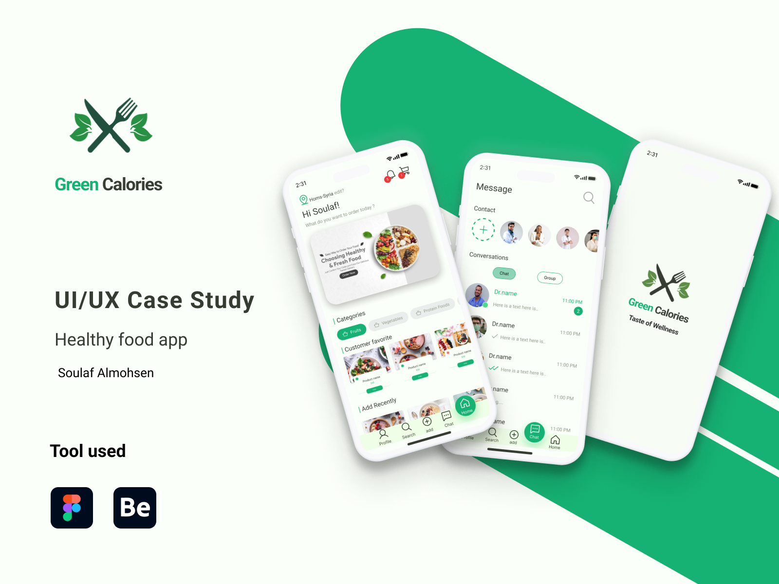 Healthy Food App UX\UI Case Study by Soulaf Almohsen on Dribbble