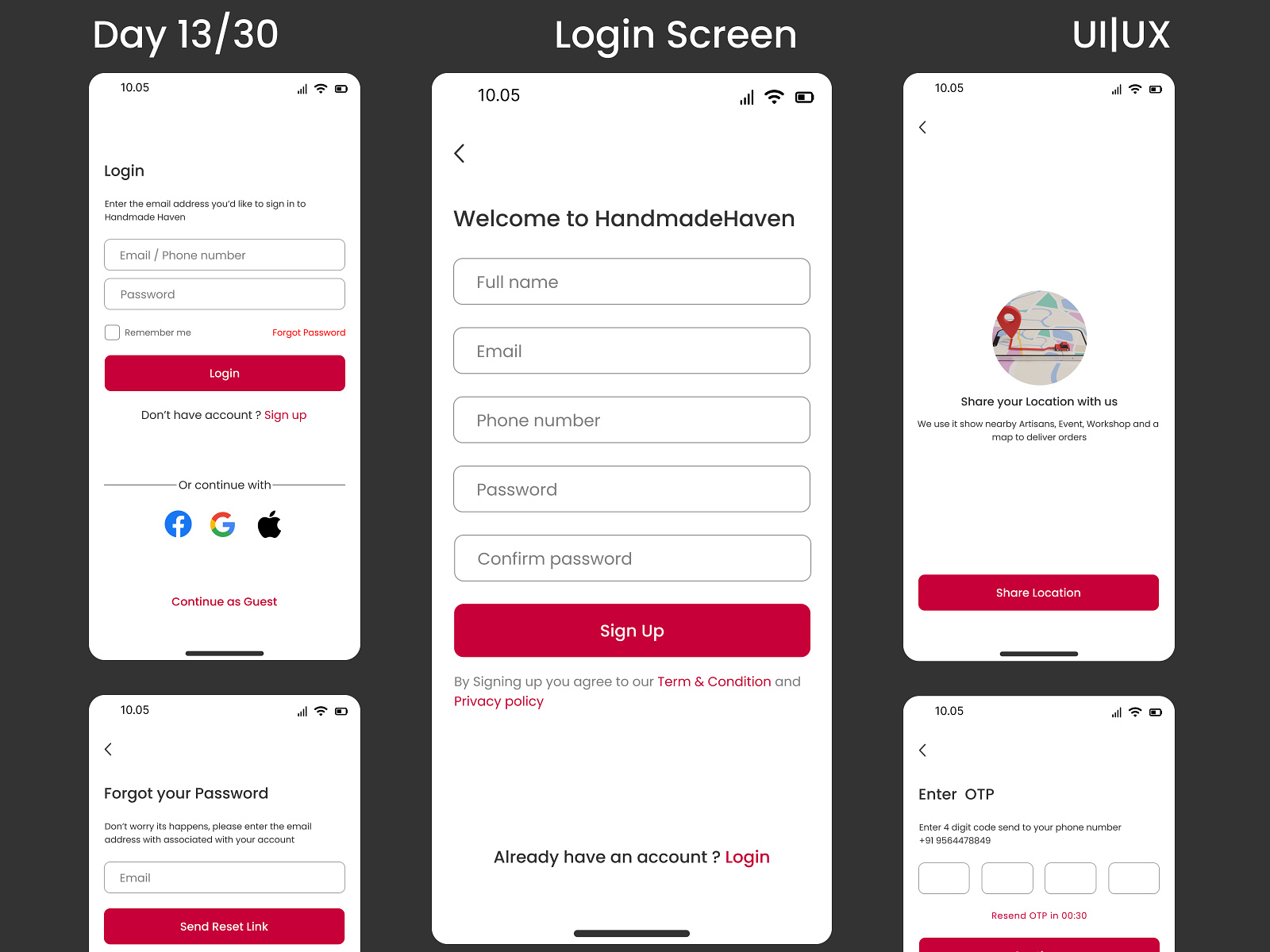 Day 13/30 Login Screen Ui design by Chandru S on Dribbble