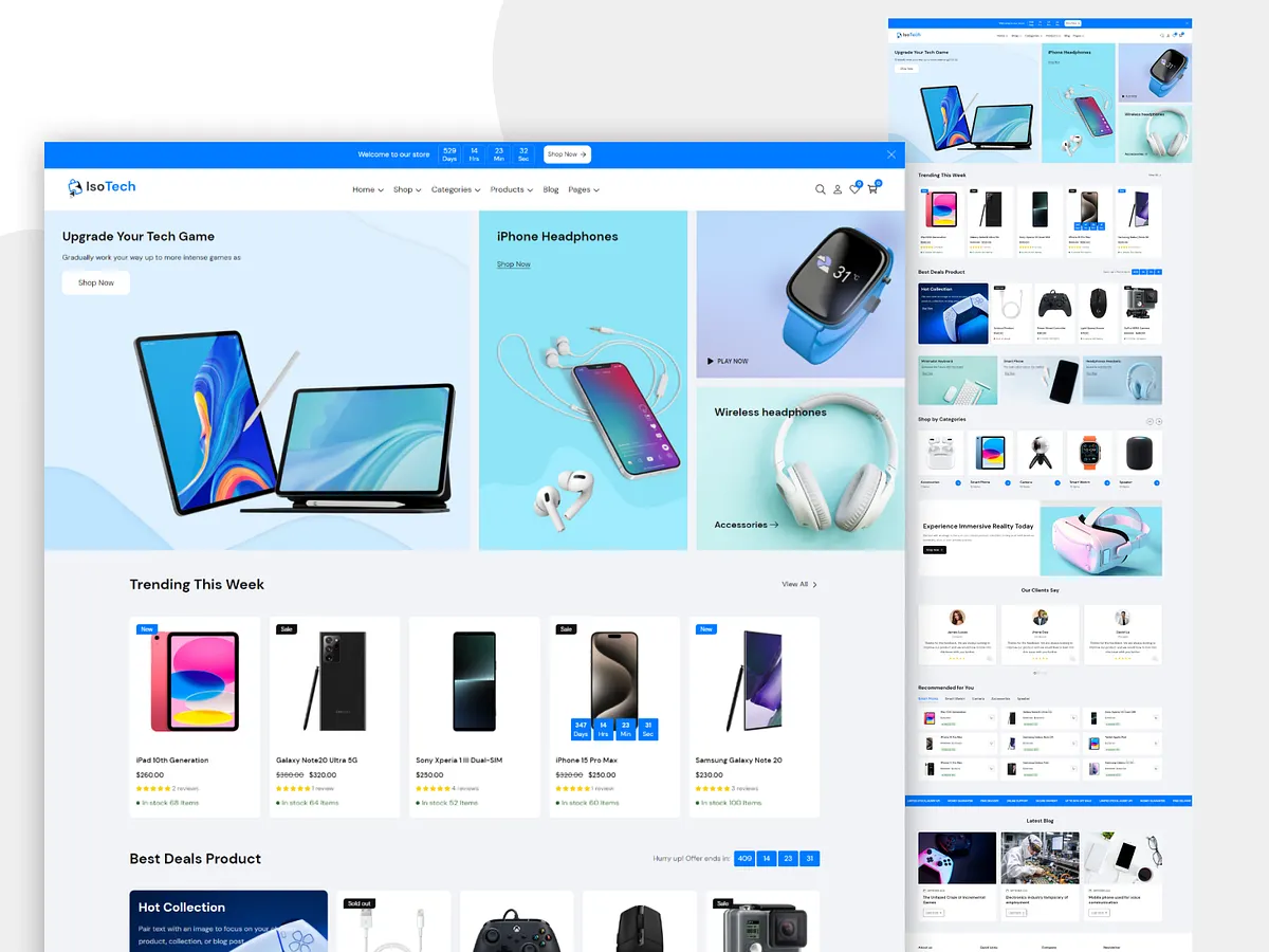 Electronics Website designs, themes, templates and downloadable graphic ...