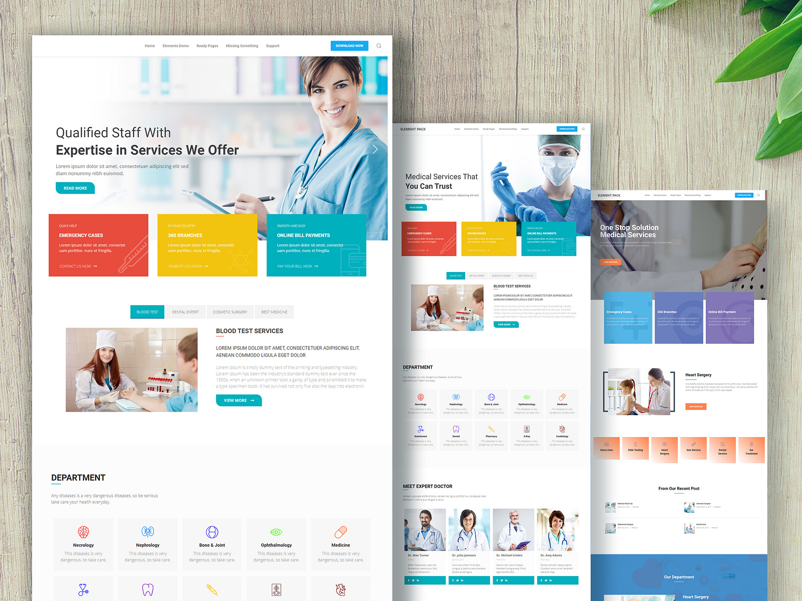 Hospital 3 landing page by Md Sofiqul Islam on Dribbble