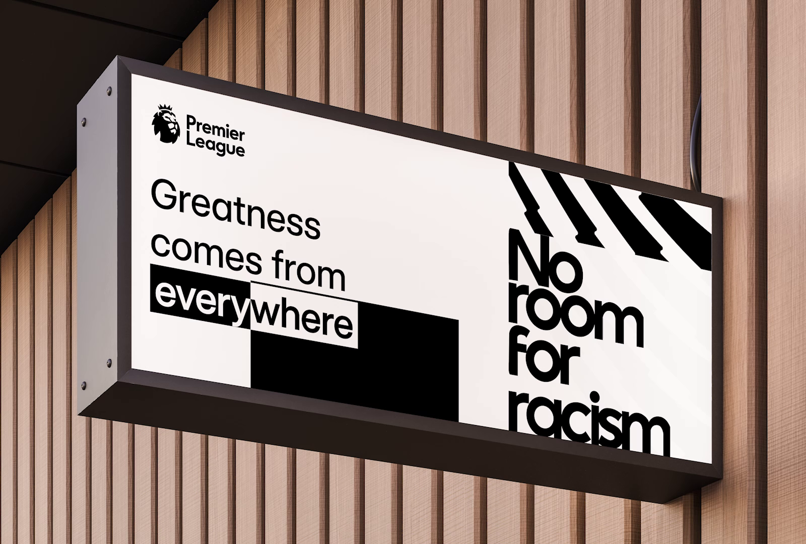 Premier League - "No room for racism" campaign poster by Catalyst Lab ...