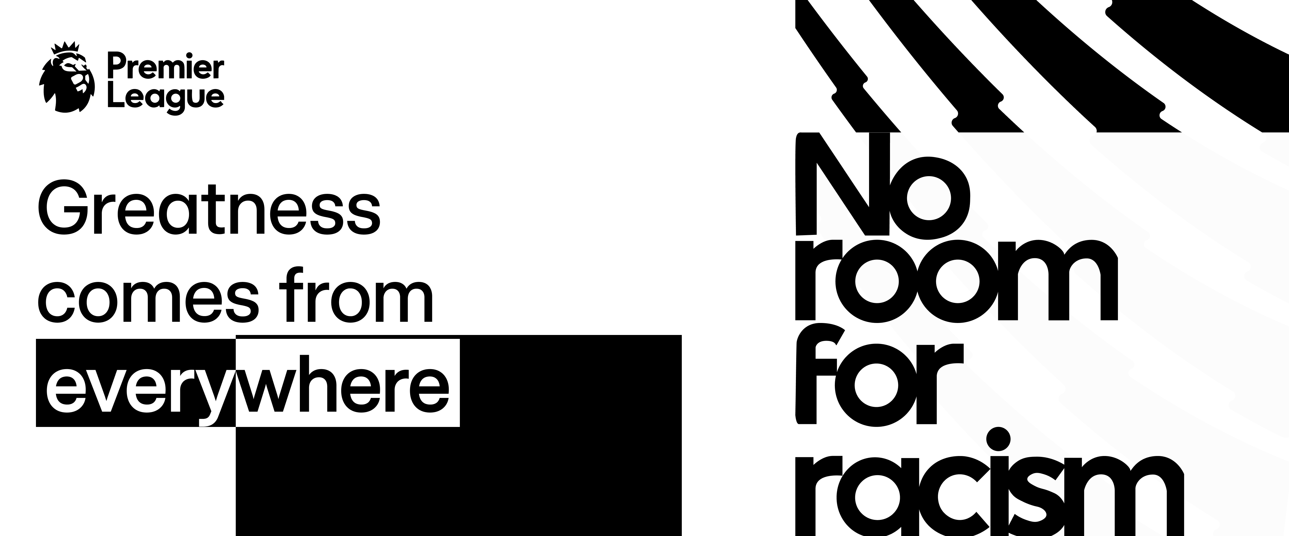 Premier League - "No room for racism" campaign poster by Catalyst Lab ...