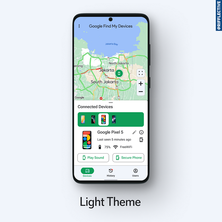 Google Find My Device Mobile App Landing Page (Redesign Concept) by ...