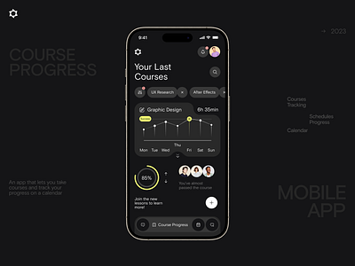 Course Application by Sam Halpert for Awsmd on Dribbble