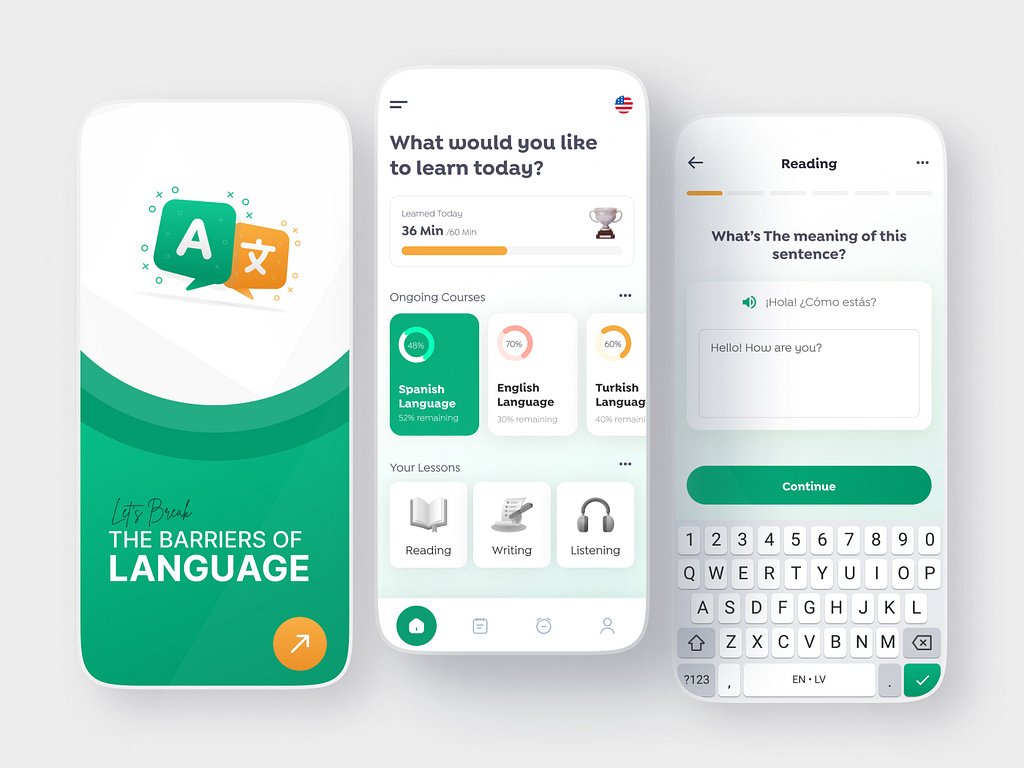AI Language Learning App by Asiq M. for Netro Systems on Dribbble