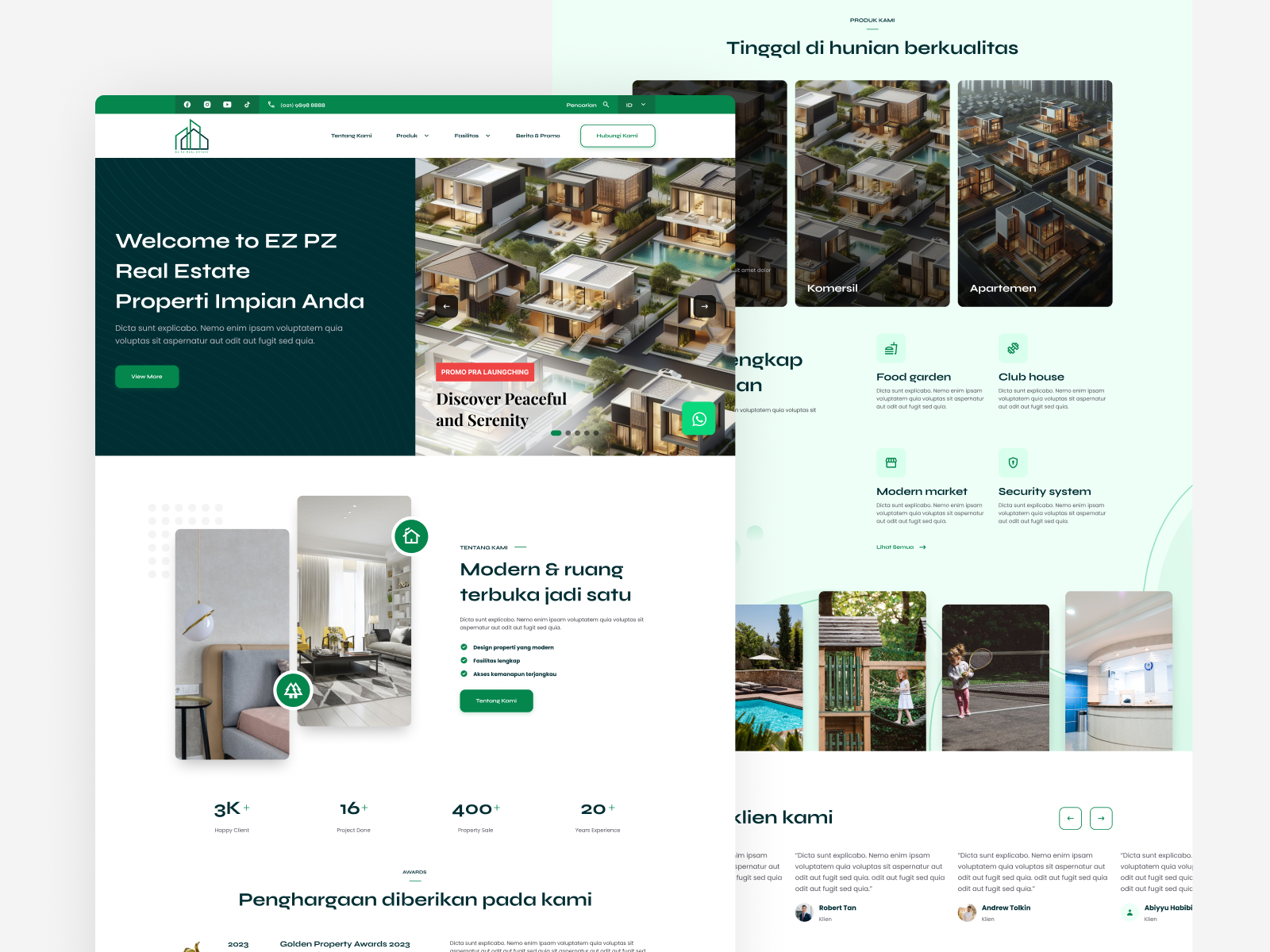 Real Estate Agency Landing Page Web UI Design by imammulhaq on Dribbble