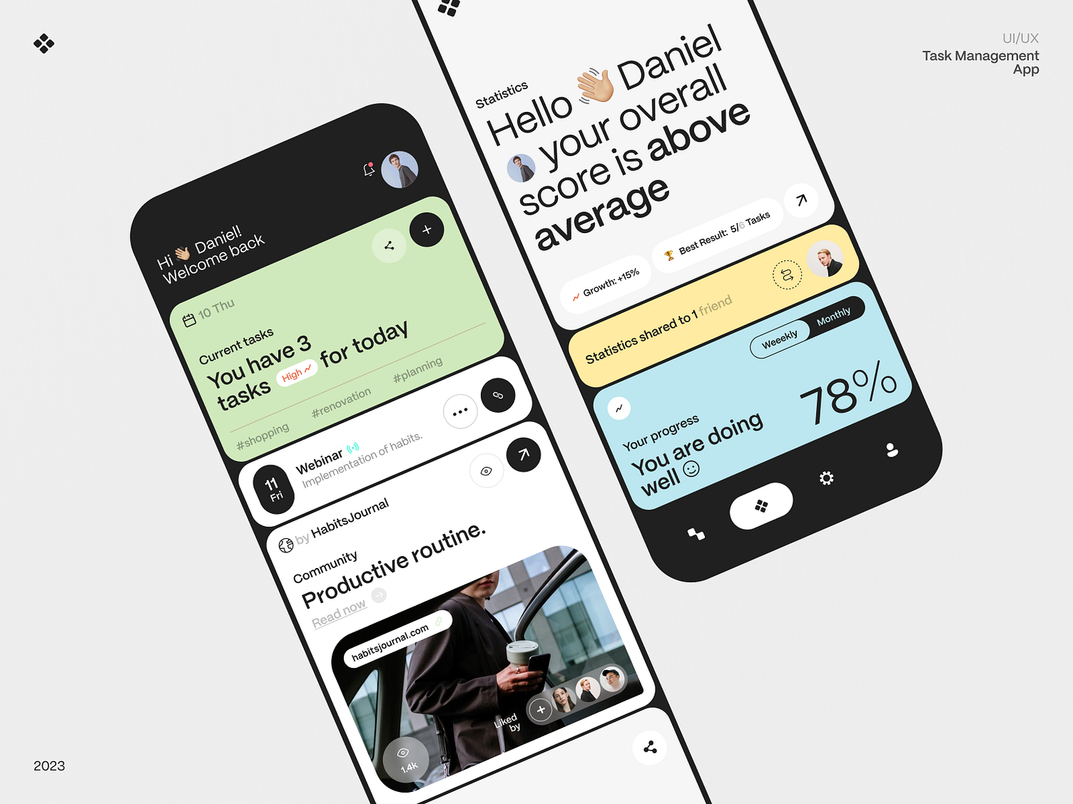 Task Manager Mobile IOS App by Bogdan Falin for QClay on Dribbble