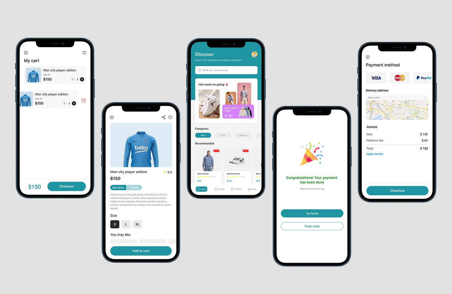 E-commerce app ui design by Ramimur Rahman on Dribbble