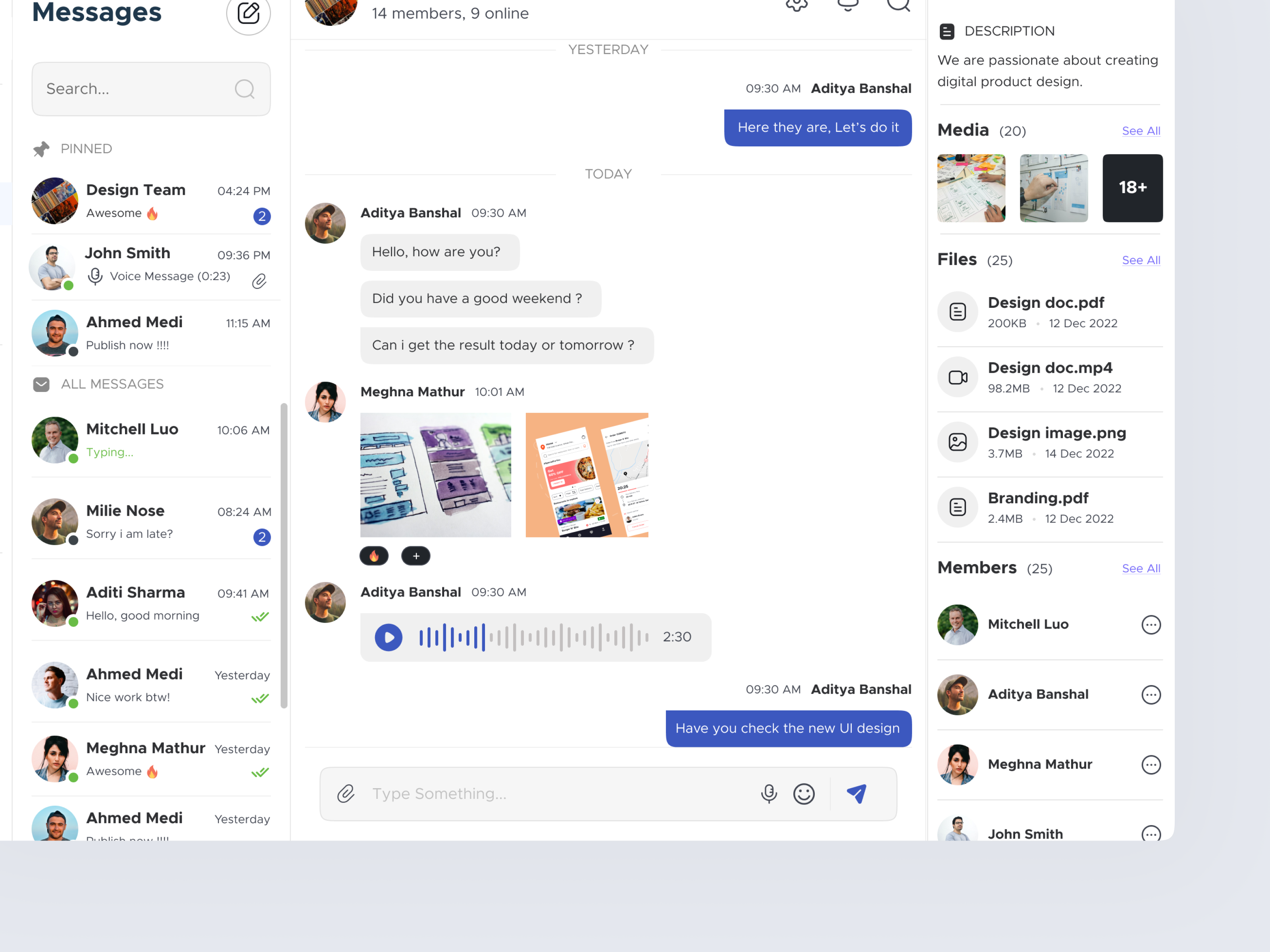 Dash - Messages UI design by DesiznLab Studio on Dribbble