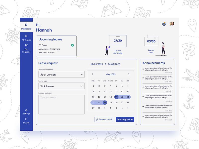 Leave Tracking designs, themes, templates and downloadable graphic ... Leave Tracking designs, themes, templates and downloadable graphic ...
