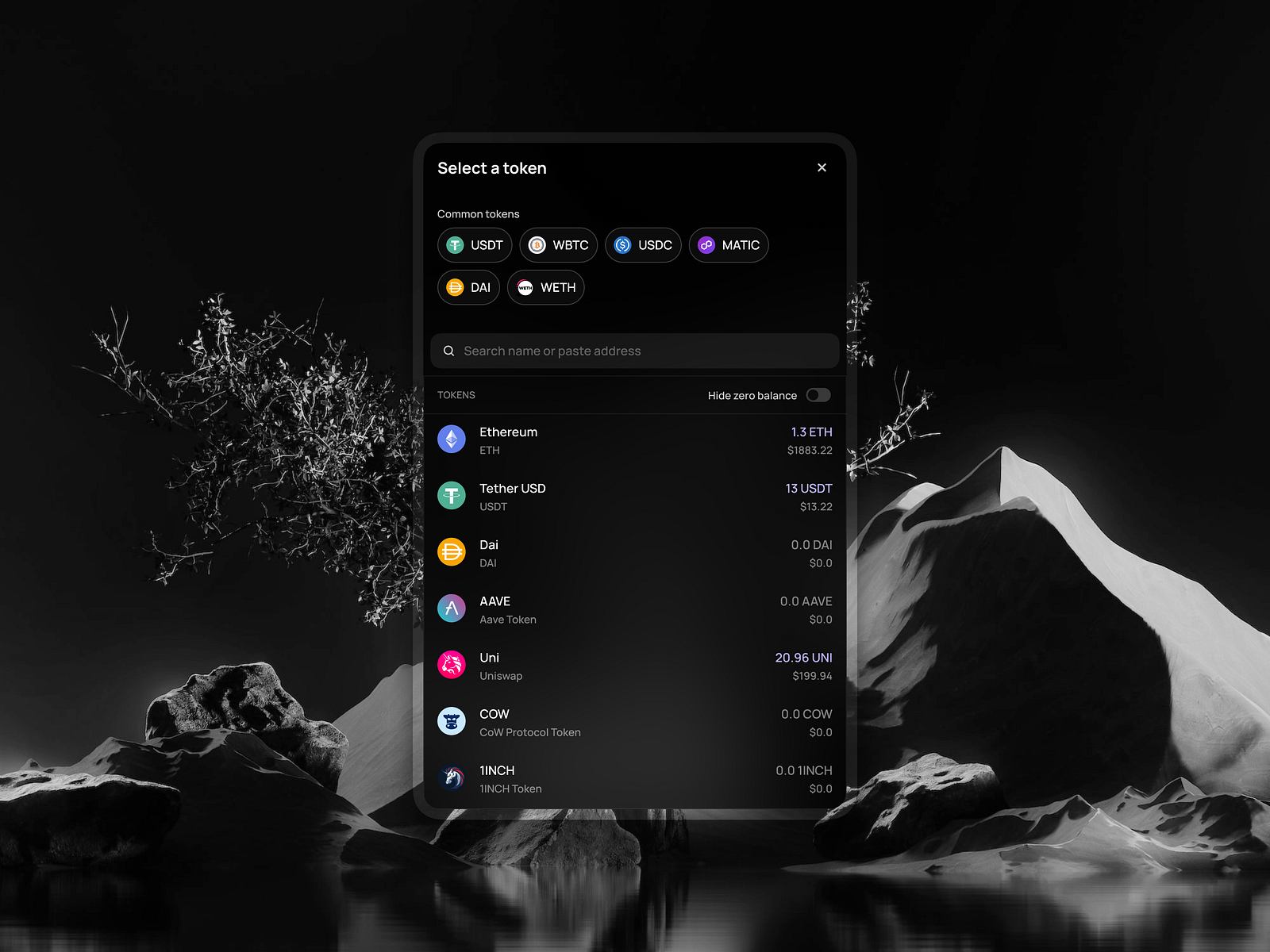 Token picker - Visual exploration by Akash Tyagi on Dribbble