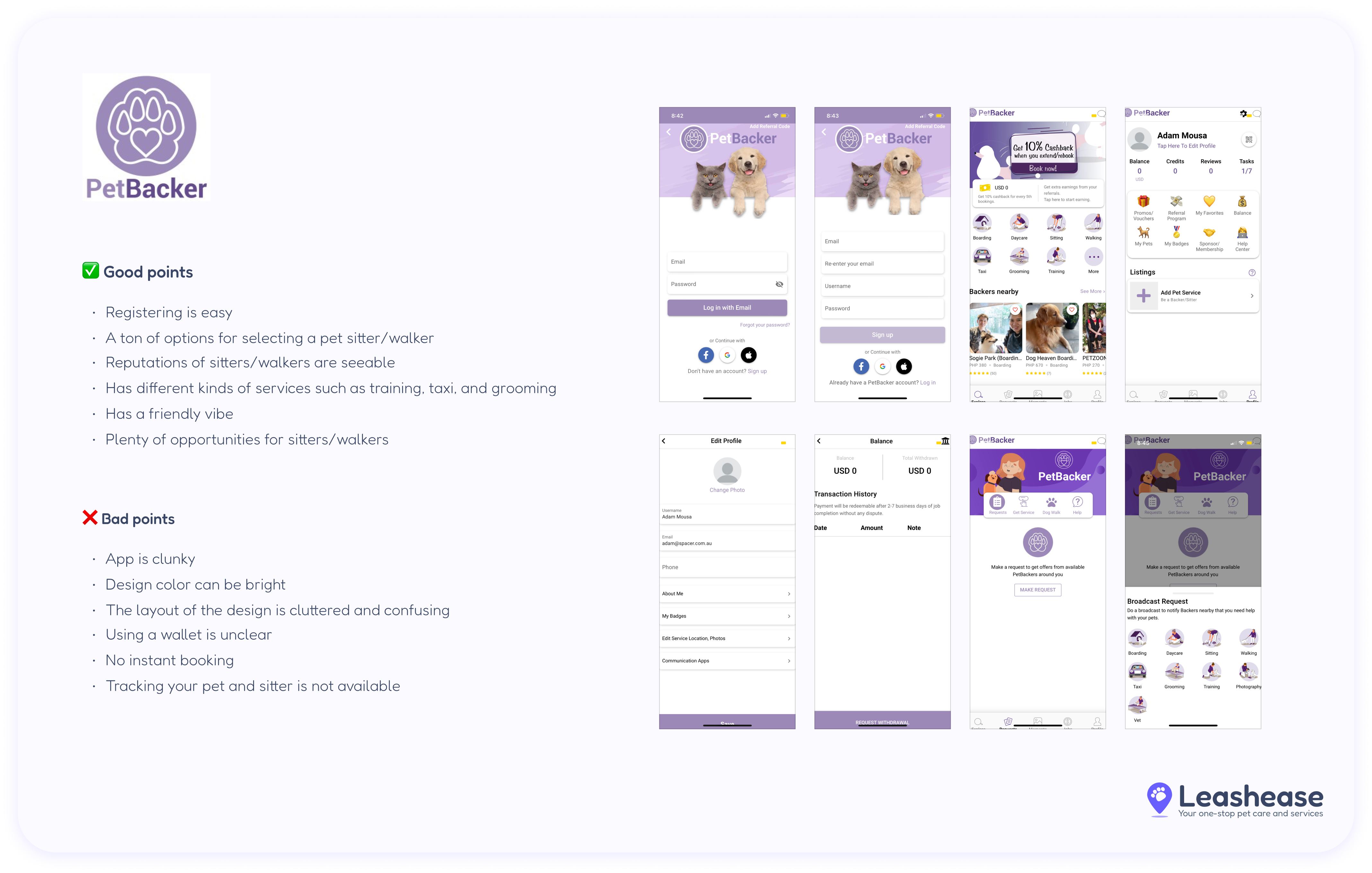 Leashease - Dog walking app by Adam Mousa on Dribbble