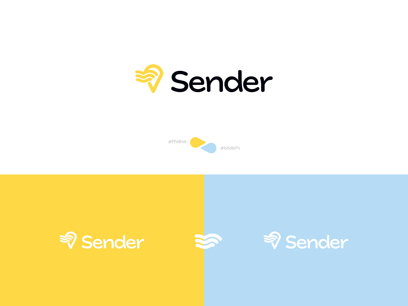 Sender | delivery logo design by Hassan Amharrar on Dribbble