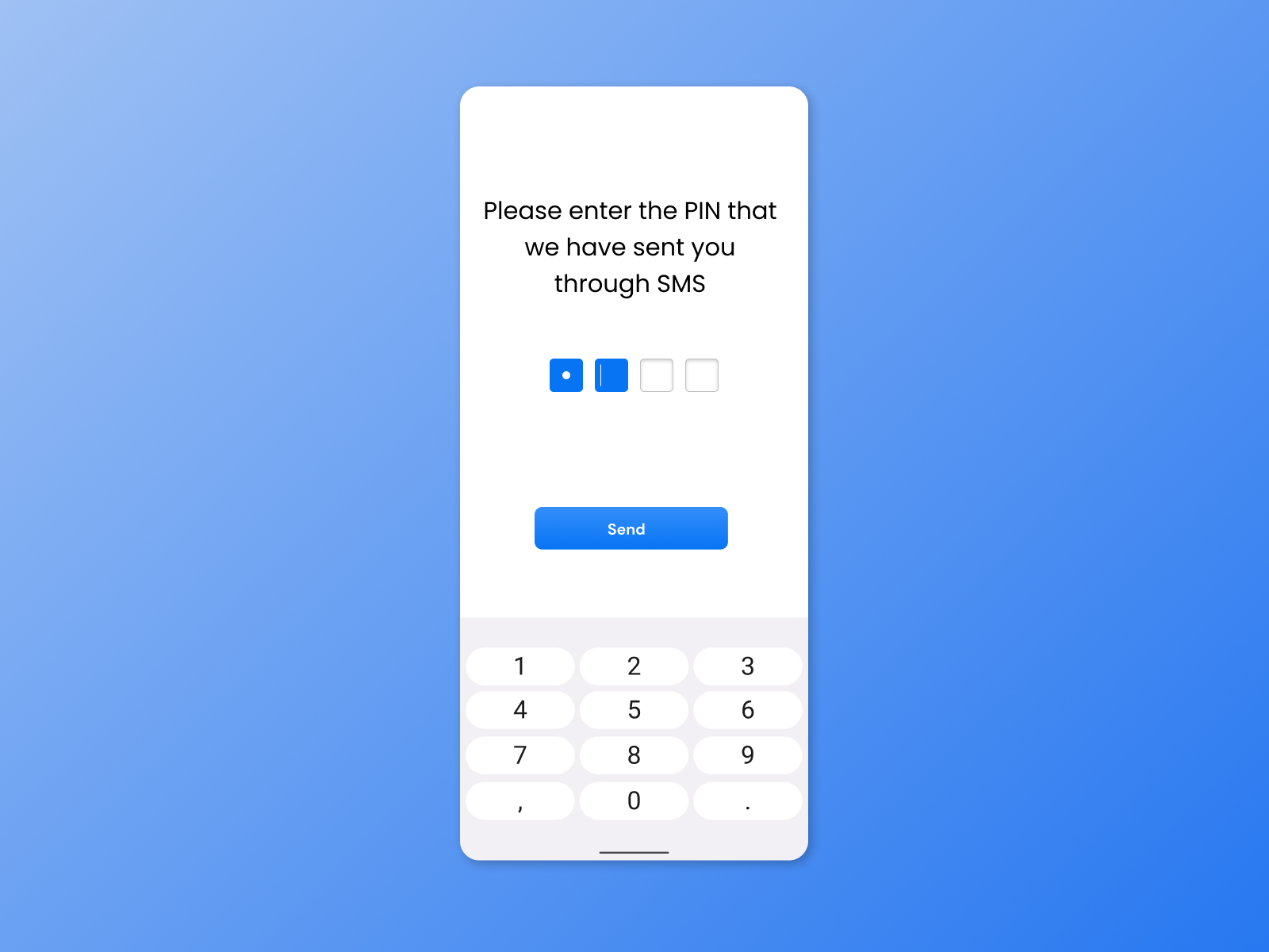Pin code app by Oscar on Dribbble