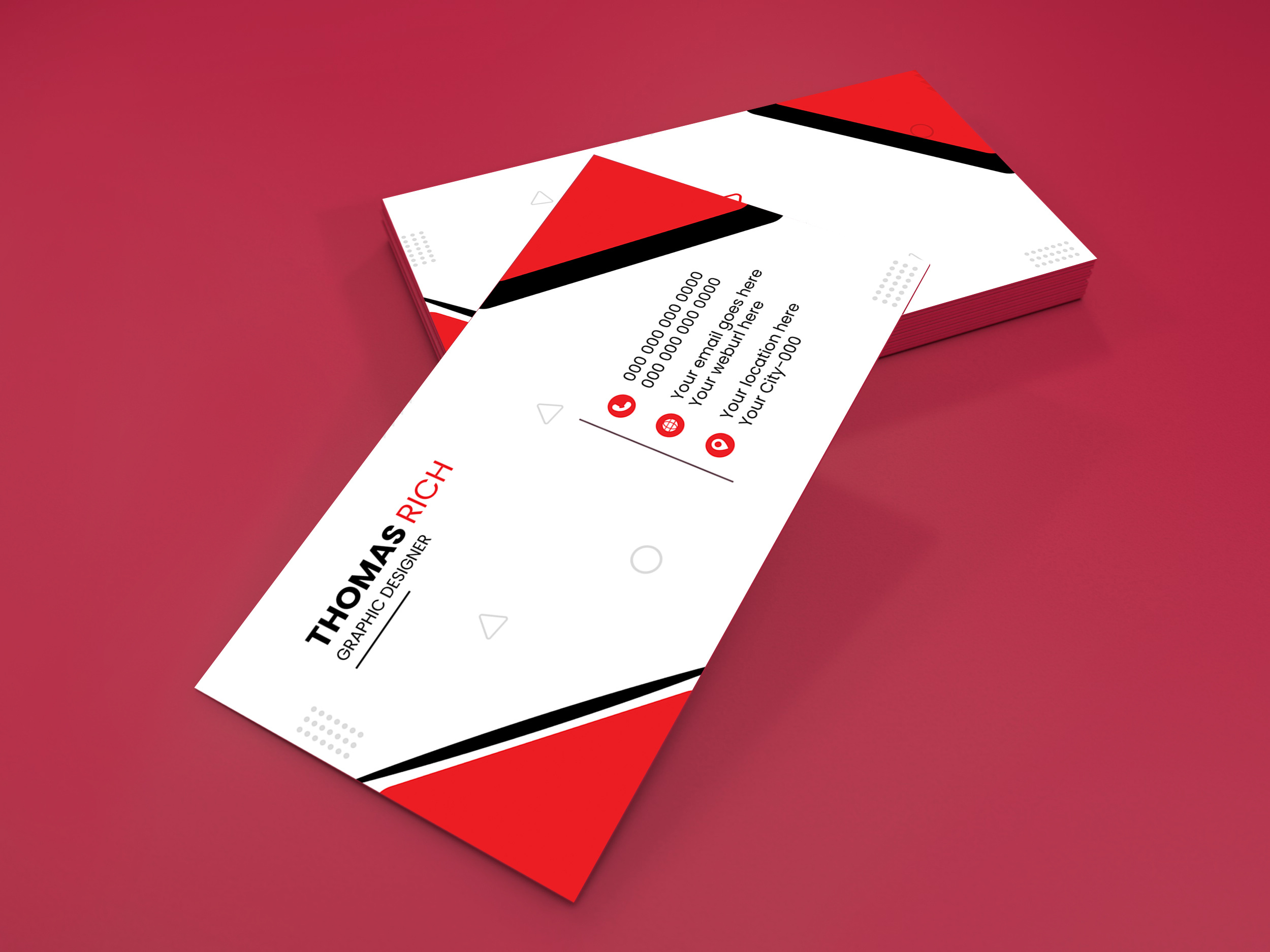 Two-color combination business card design by Abu Bokor Siddiq on Dribbble