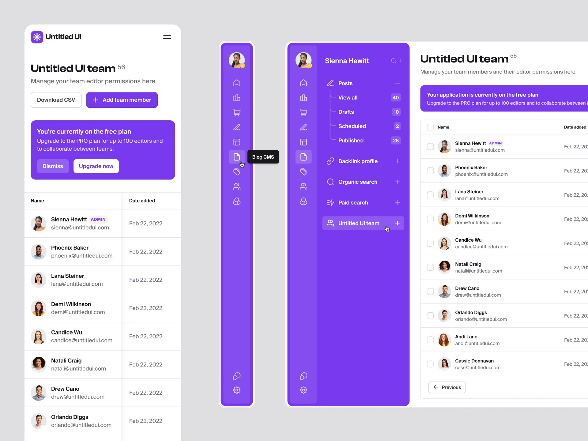 Team settings — Untitled UI by Jordan Hughes® on Dribbble