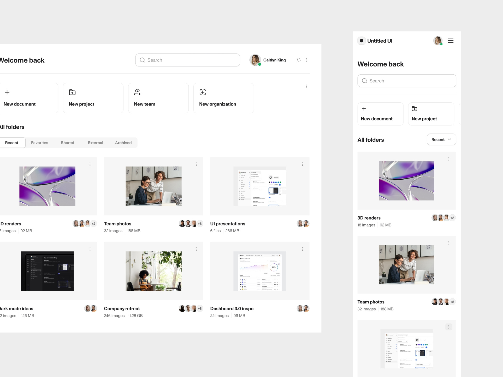 File management — Untitled UI by Jordan Hughes® on Dribbble