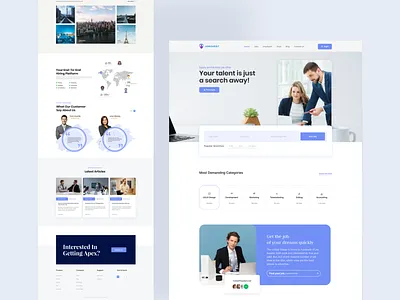 Job Website UI designs, themes, templates and downloadable graphic ...
