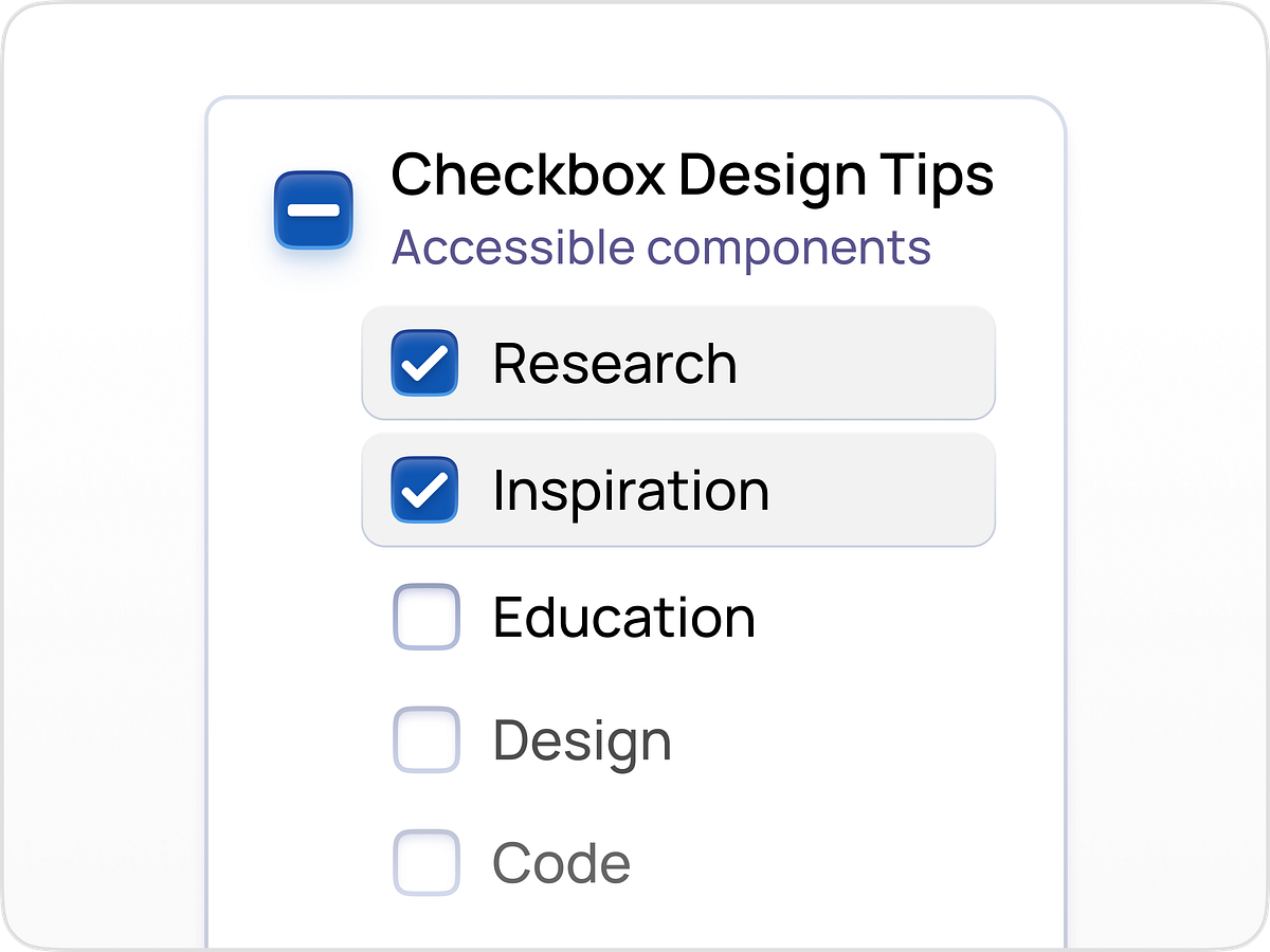 Checkbox UI Design: Best Practices for Enhancing User Engagement by Roman Kamushken for ...