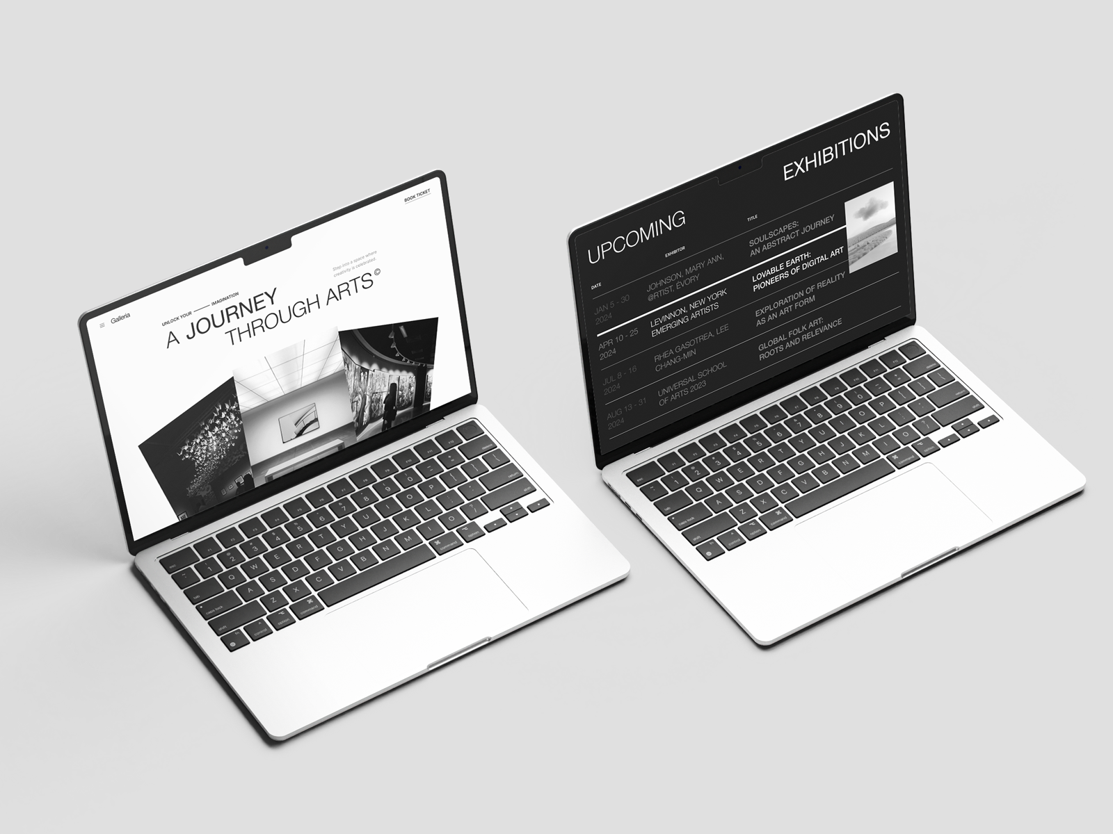 Galleria – Art Exhibition Landing Page Figma Template by Ahmad S ...