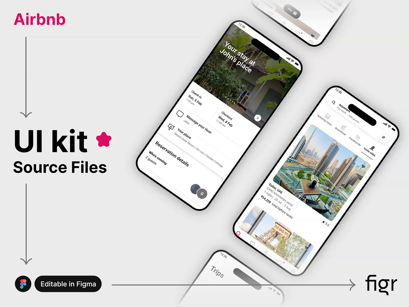 Airbnb UI Kit (Editable in Figma) by Figr Design on Dribbble