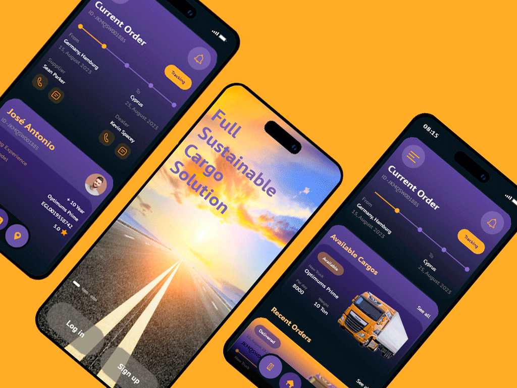 Mobile application for cargo delivery by Галата Елена/Halata Olena on ...