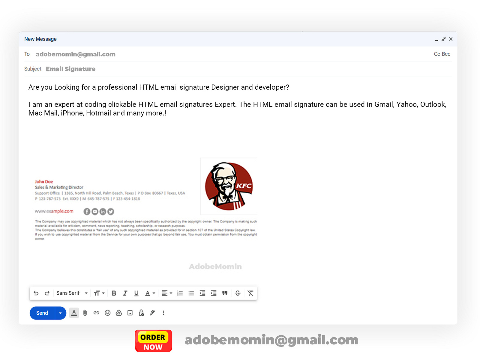 Email Signature by Email Signature on Dribbble