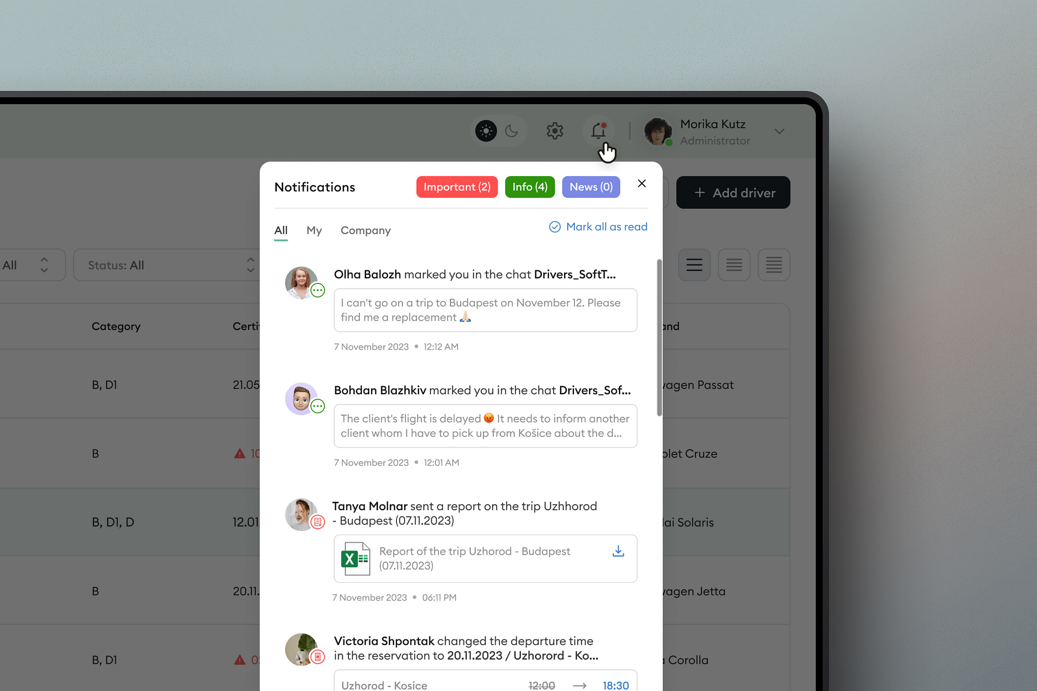 Notification modal screen by Tanya Duda on Dribbble