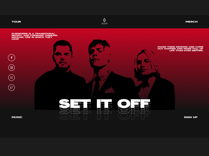 Set it Off Website UI Shot Exercise by Julia Avesta on Dribbble