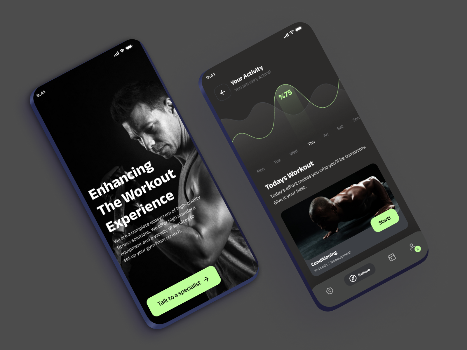 Fitness Mobile App Design by Shariar Hossain on Dribbble