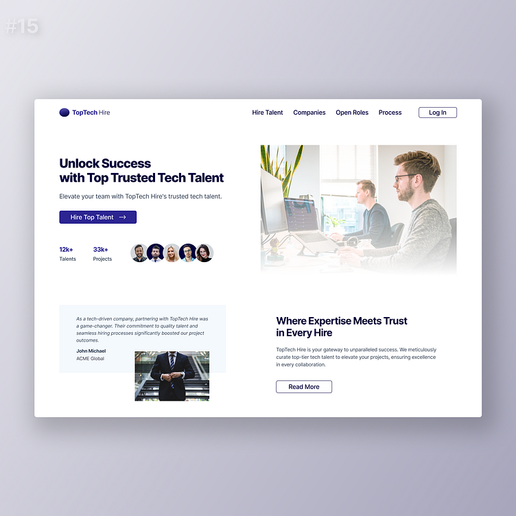 Freelancing Platform Web UI Design Concept by Cristian Enache on Dribbble