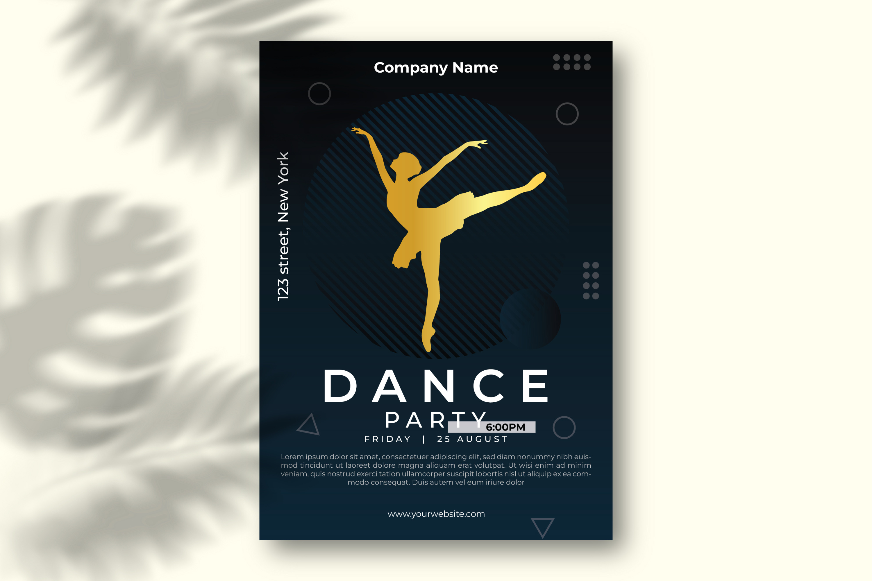 Fancy flyer design for Ballerina dance invitation by Abu Bokor Siddiq ...