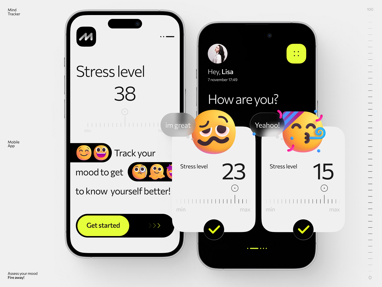 Mind Tracker — Mobile App by Alexander Manov on Dribbble
