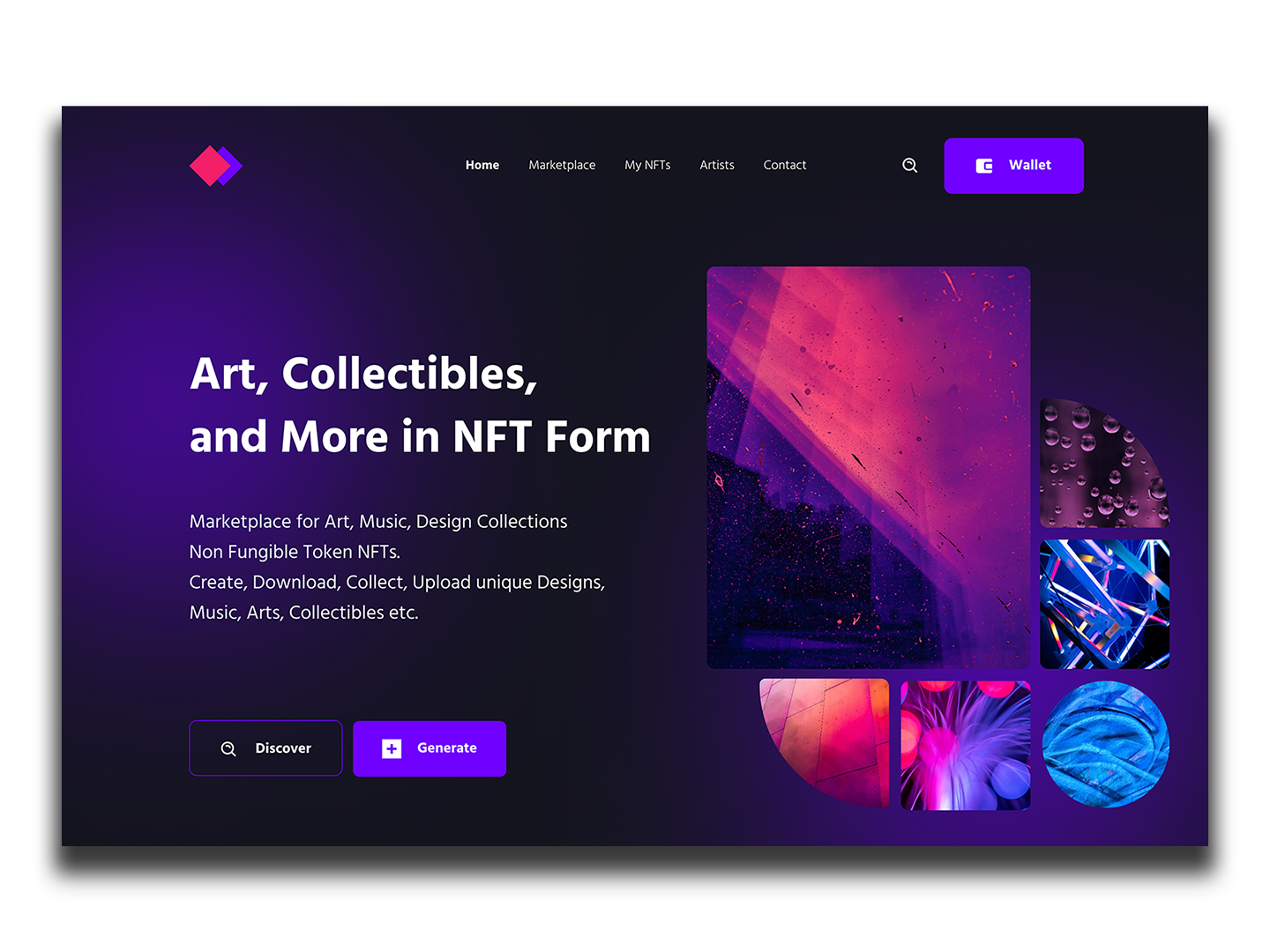 NFT Website UI Design by Figma and Framer by Md. Nasim Saba on Dribbble