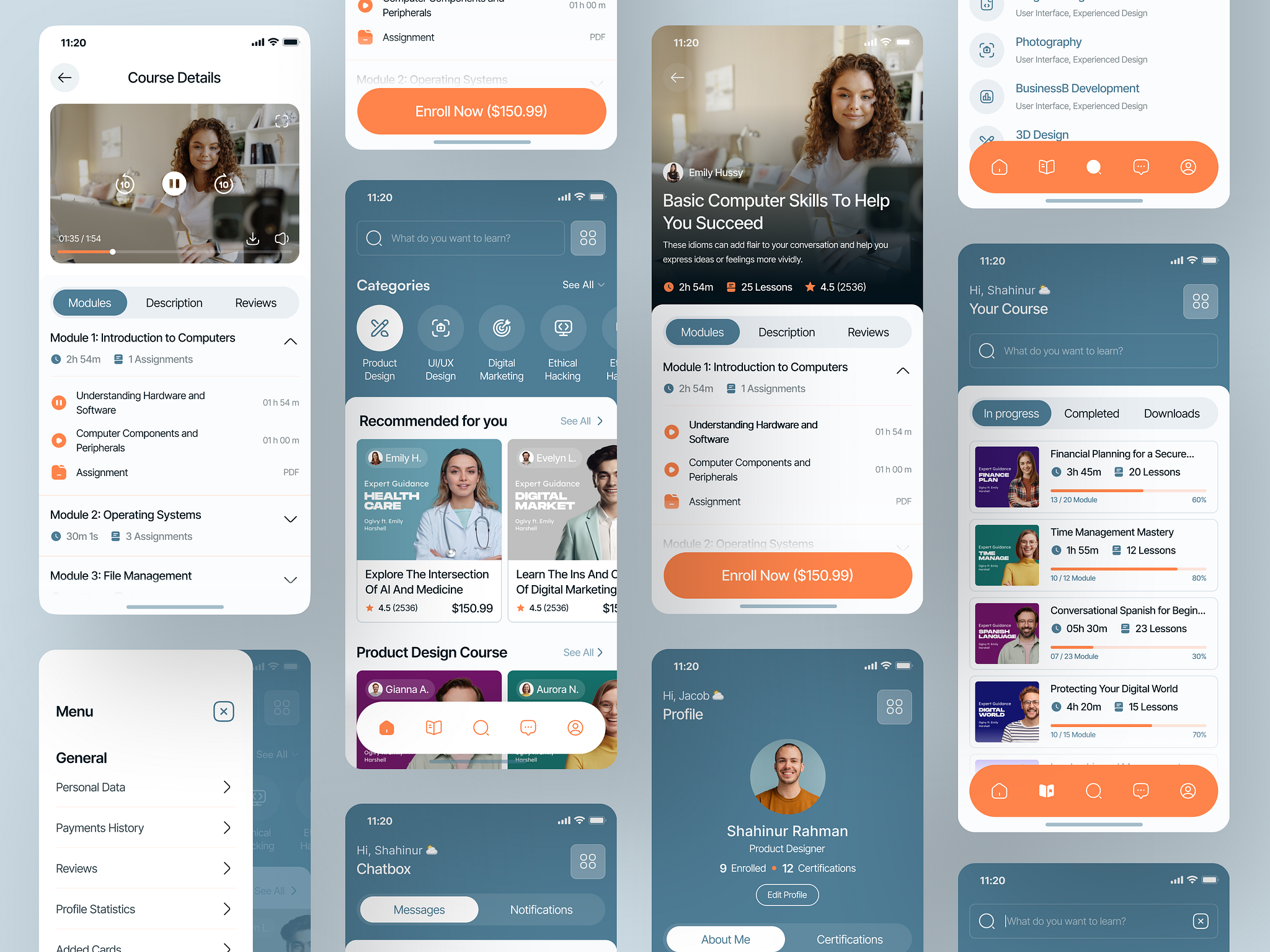 Online Course Mobile App by Shahinur Rahman for Devignedge Design ...