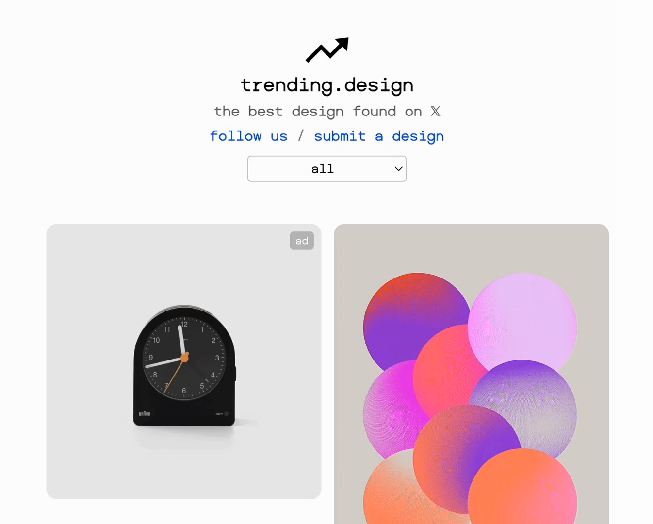 Trending Design [New Website] by Javin Ladish on Dribbble